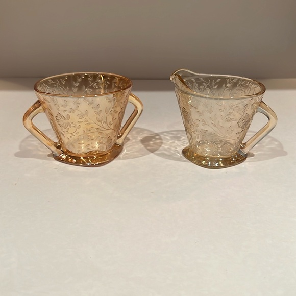 Dining | Vintage Floragold Creamer Sugar Bowl | Poshmark